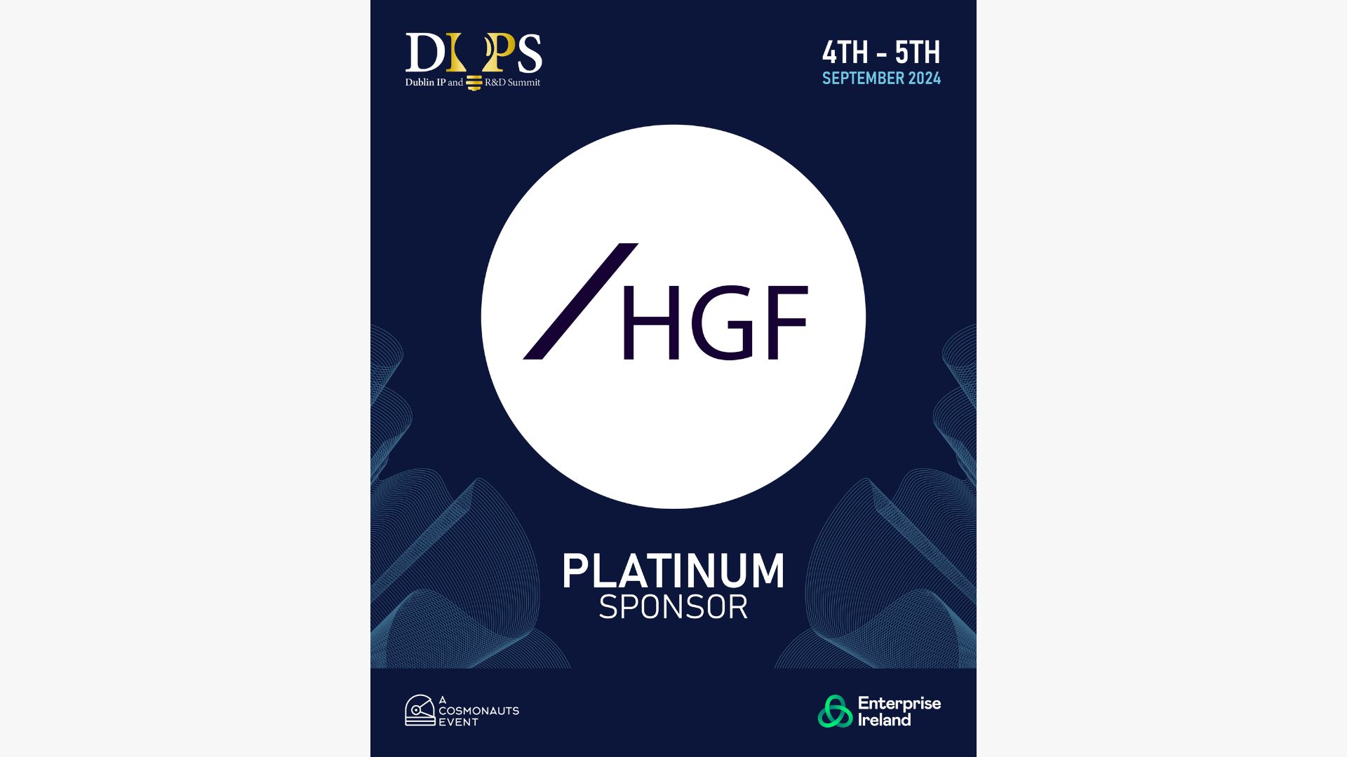 HGF are Platinum Sponsors of the Dublin IP and R&D Summit - HGF